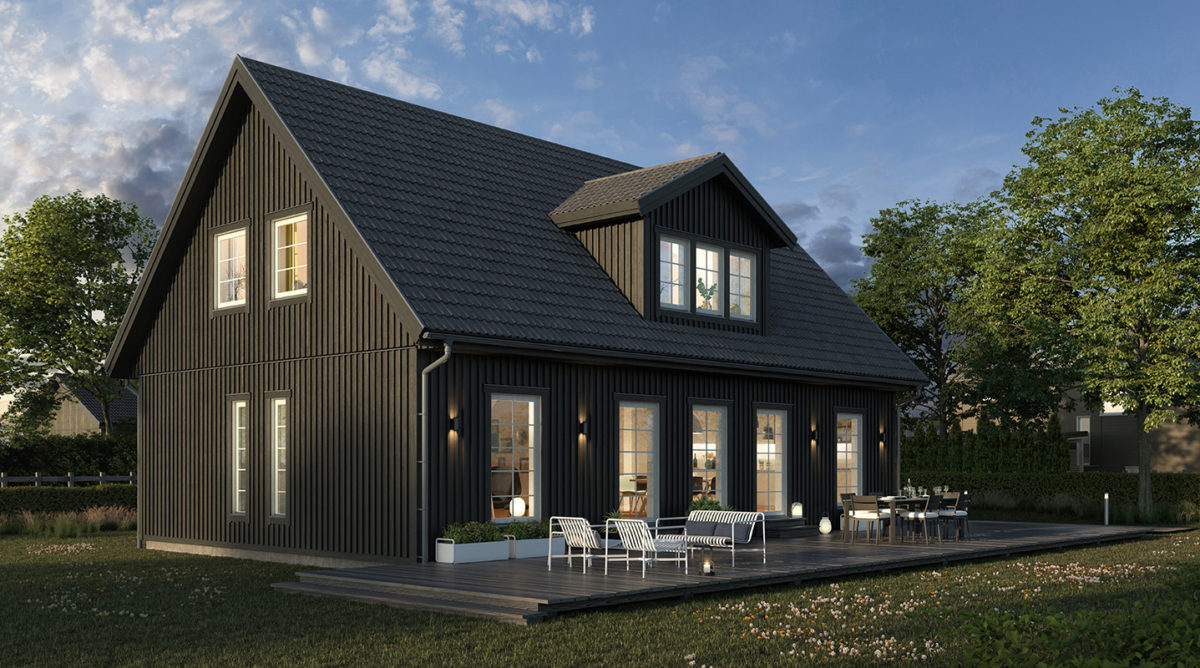 Nya Solid 168 - Modern och flexibel planlösning. - Hustillverkare Hjältevadshus