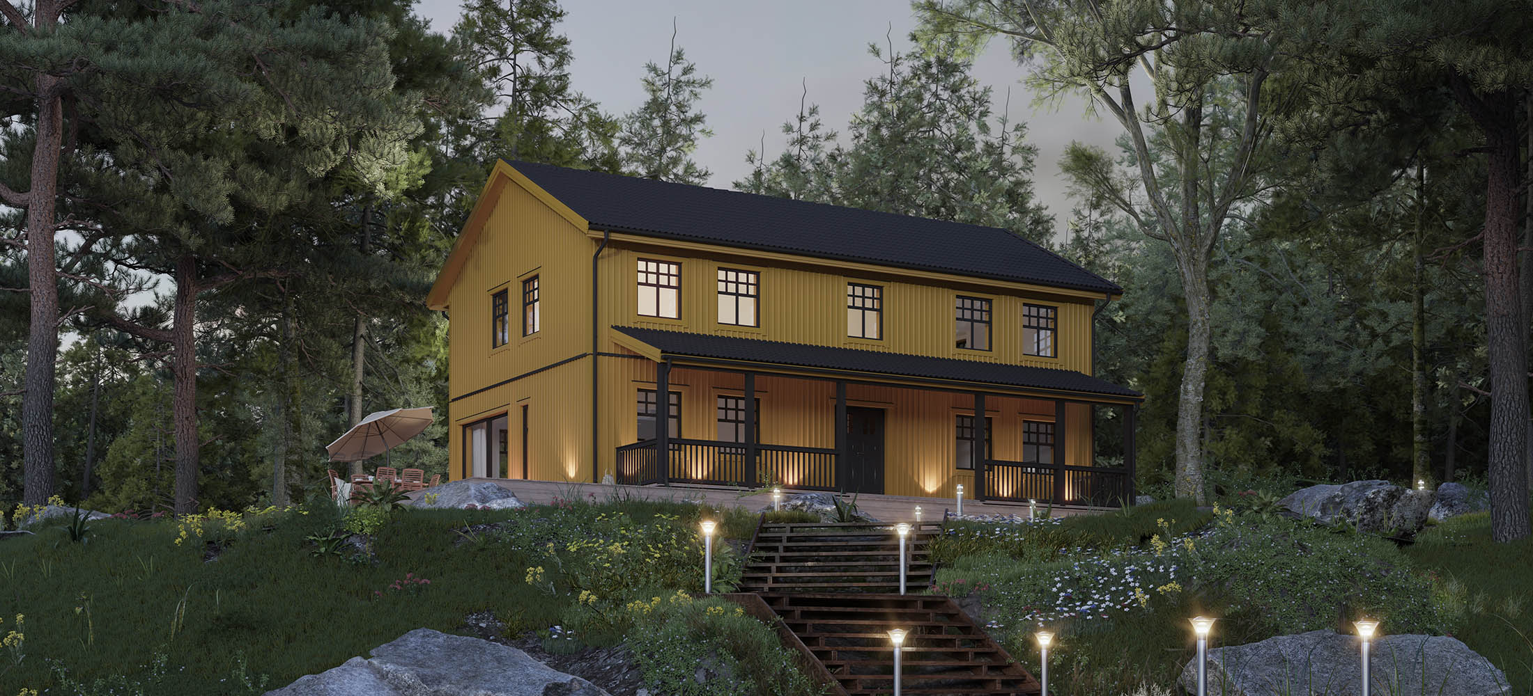 Husfamilj Nya Solid - Hustillverkare Hjältevadshus