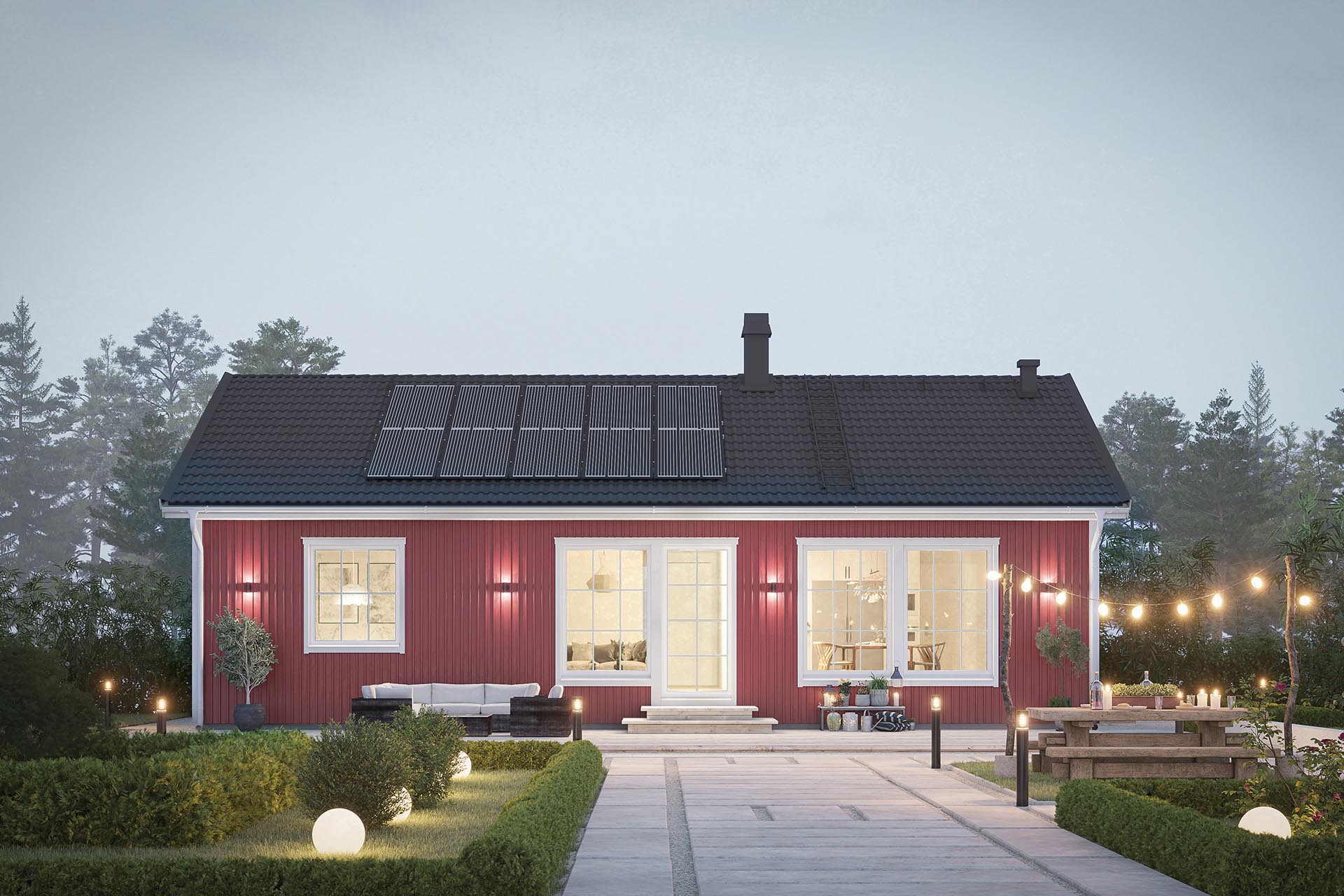 Villa Glänta - Hustillverkare Hjältevadshus